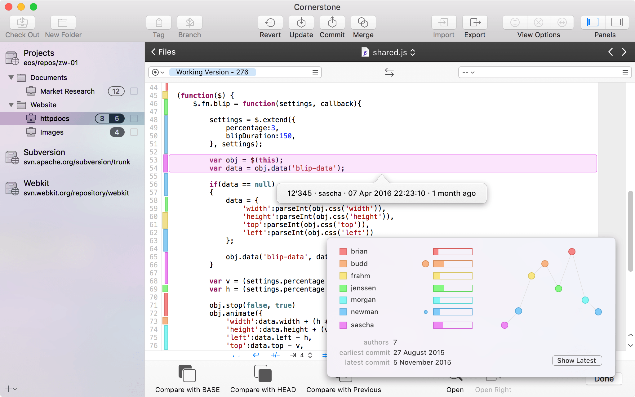 Cornerstone Mac Subversion (SVN) Client Download | Assembla